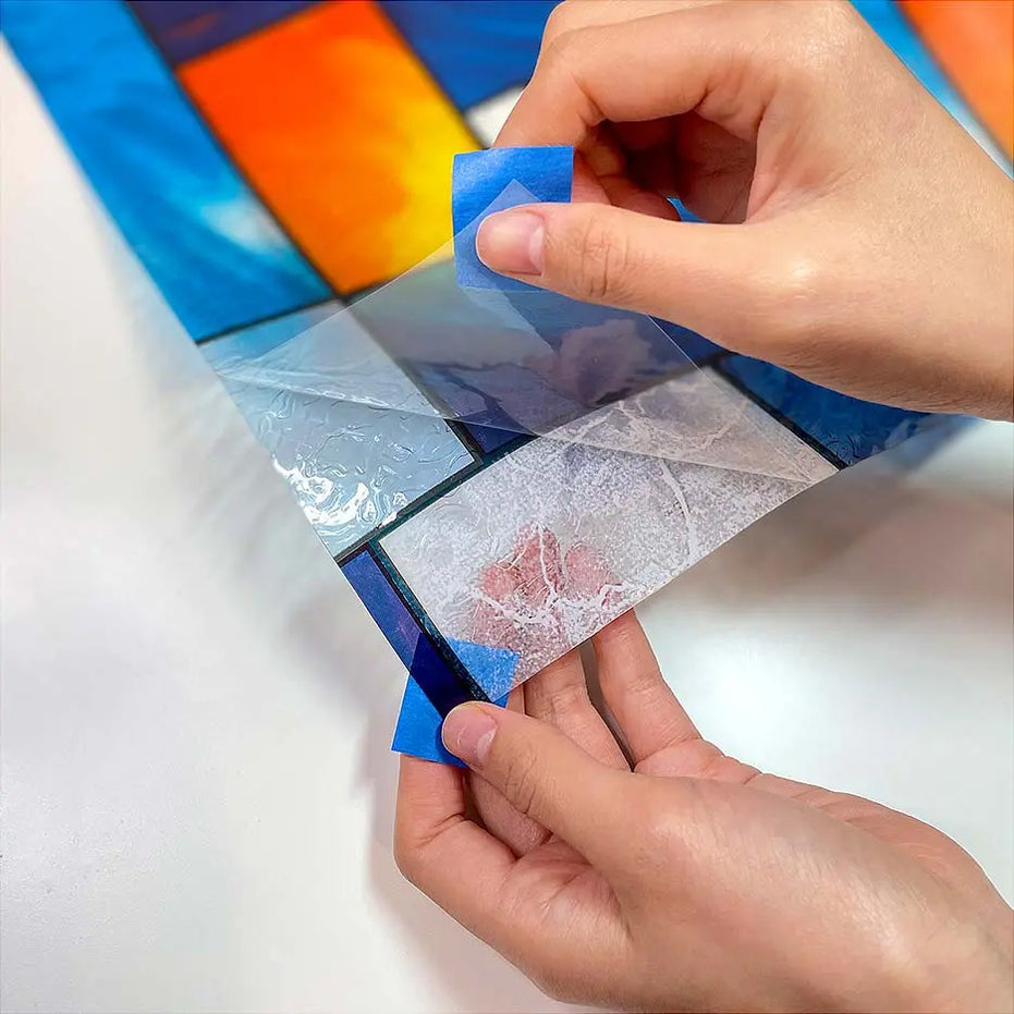 BDF 3FSH Window Film Fish Stained Glass - BDF BuyDecorativeFilm