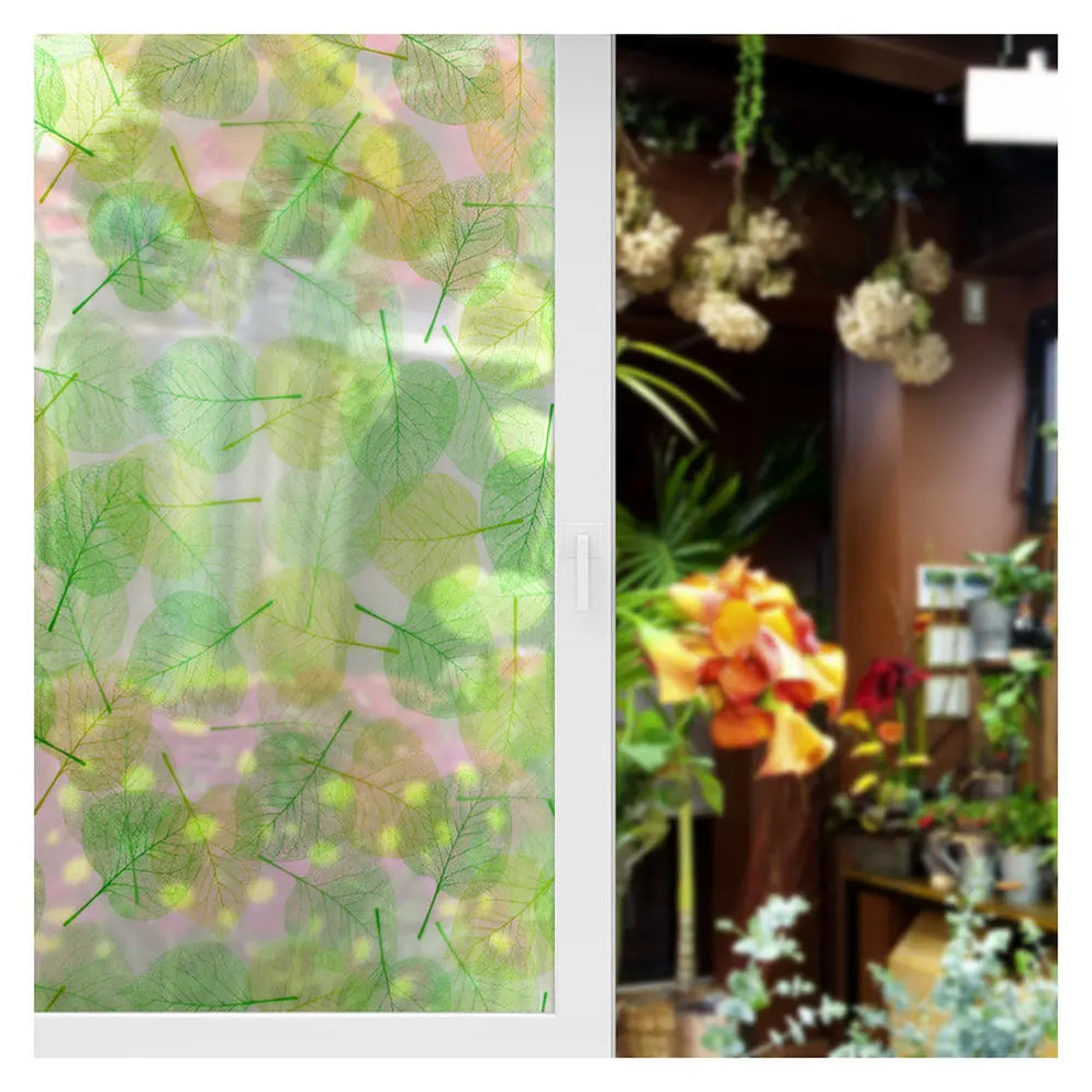 BDF 4GLVW Decorative Window Film Green Leaves on White — BDF ...